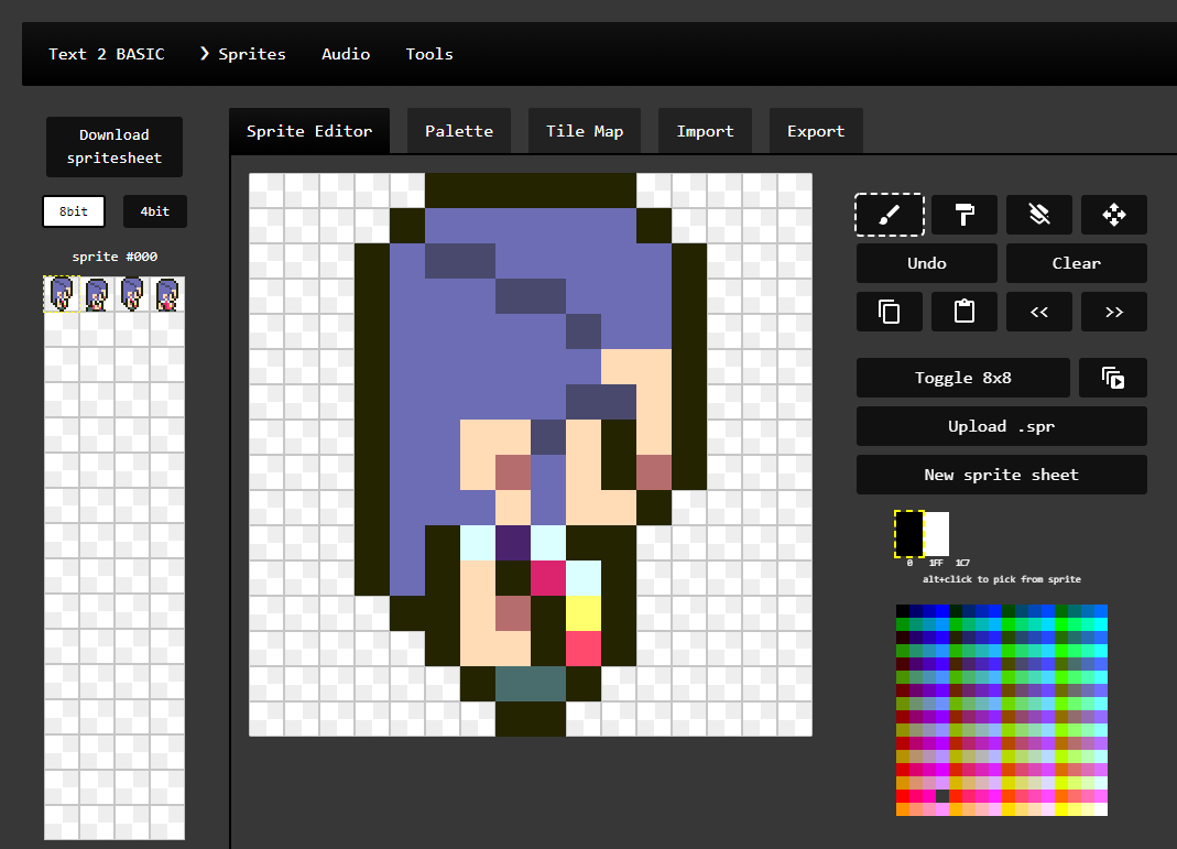 Sprites 101 – Cuartel General de Desarrollo SpecNext